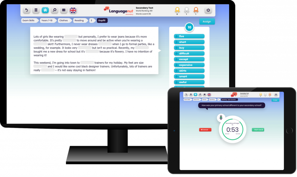 Languagenut Secondary | Language Resources for Secondary Schools